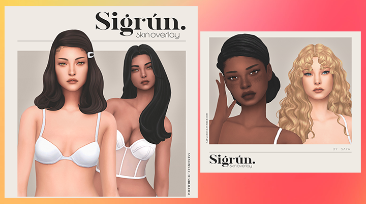 Sigrún Skin Overlay By Saya українське Sims ком юніті